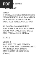 Tuhog Na Bulaklak Lyrics | PDF