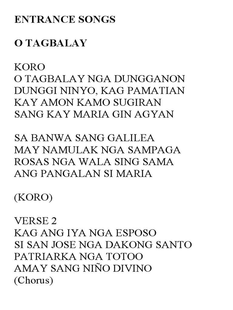 Aguinaldo Songs | PDF