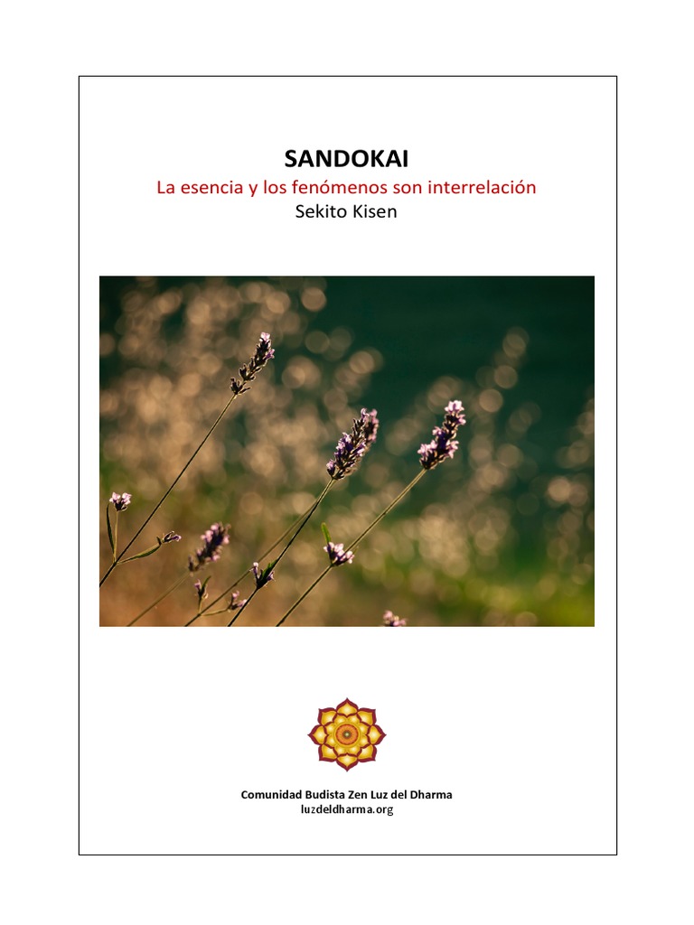 SANDOKAI La Esencia y Los Fenómenos Son Interrelación | PDF | zen