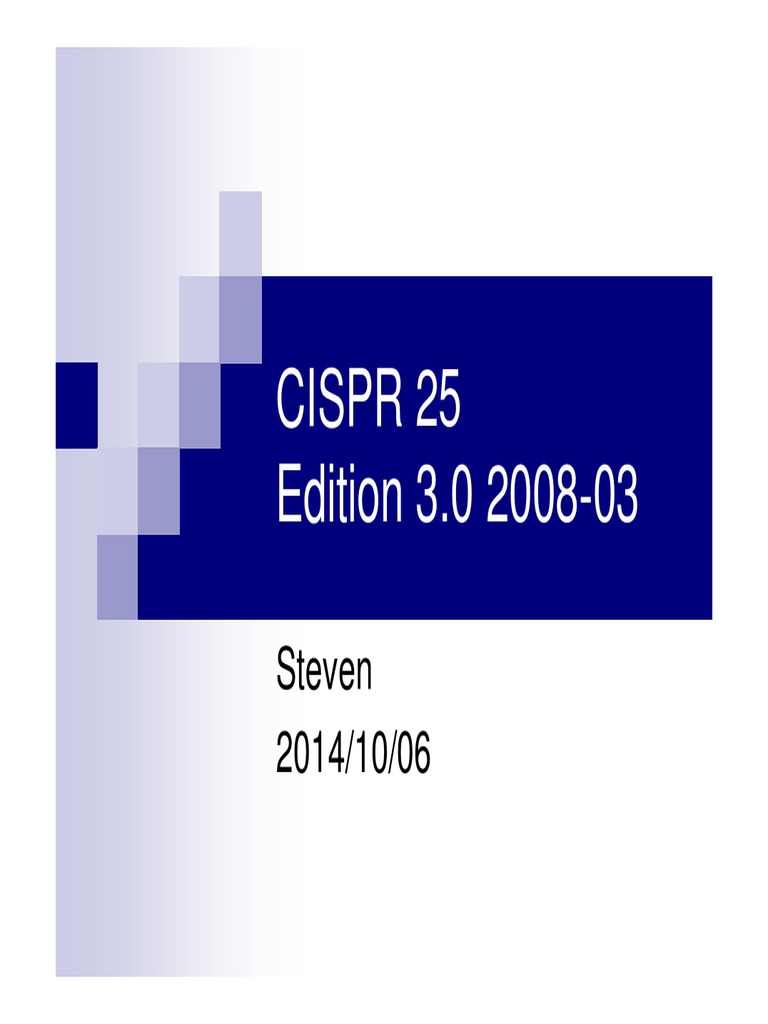 GT CISPR25 v1.8 | PDF | Electrical Engineering | Telecommunications
