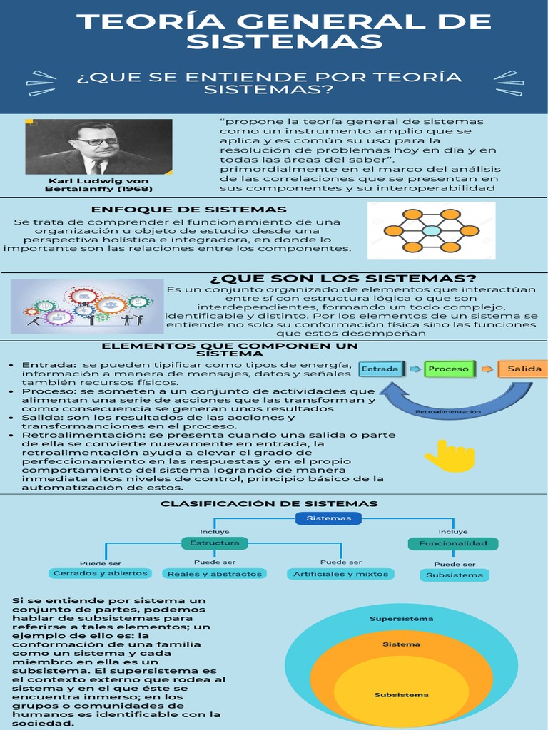 Infografia Teoria General de Sistemas | PDF