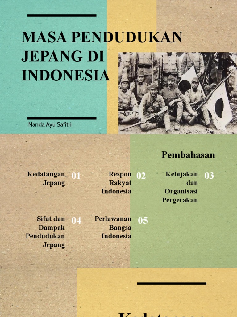 Pendudukan Jepang dan Respon Indonesia | PDF