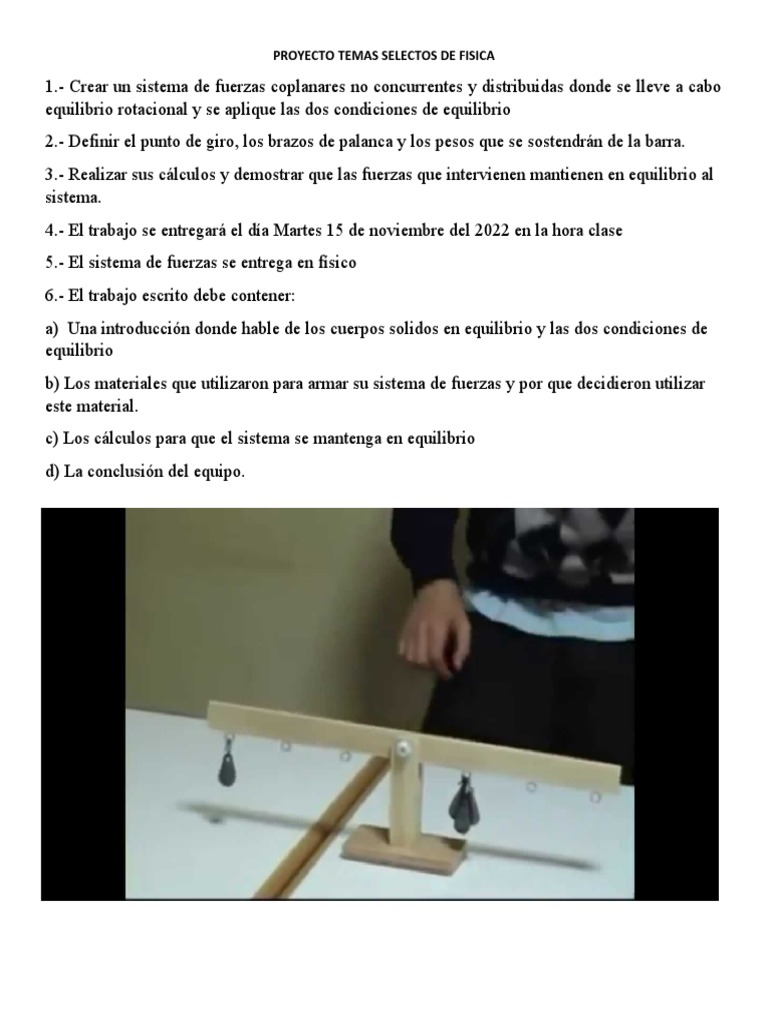 9517b9 - PROYECTO TEMAS SELECTOS DE FISICA 2022-2023 | PDF