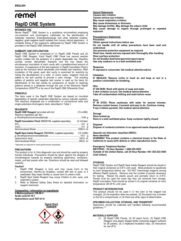 User Manual Remel RapID ONE System | PDF | Color | Growth Medium