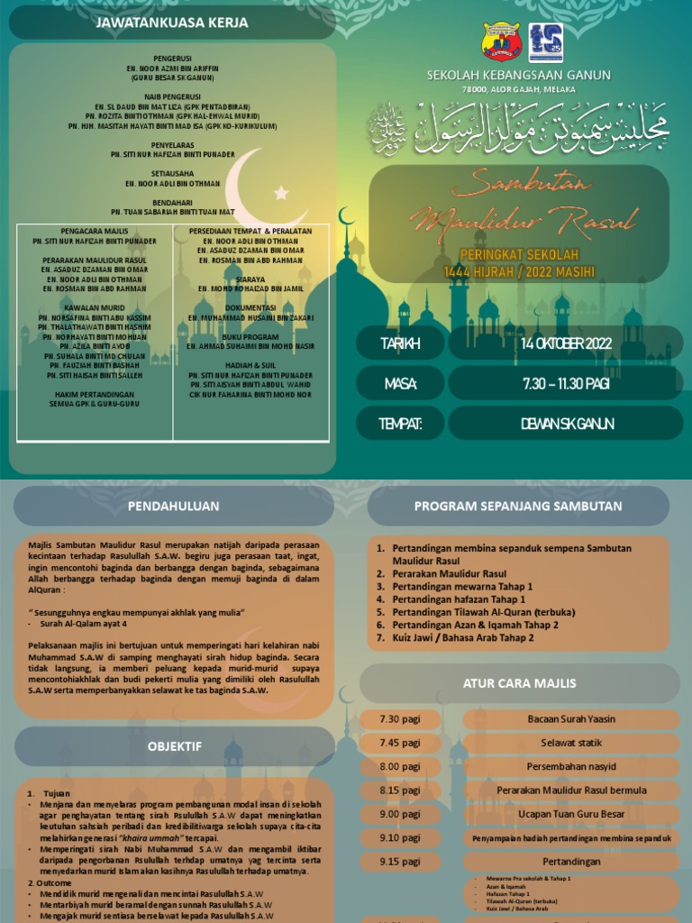 Buku Program Maulidur Rasul | PDF