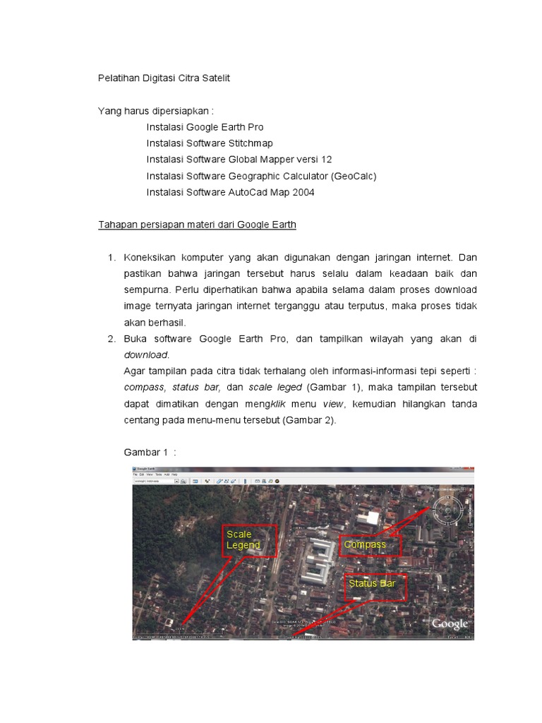 Panduan Digitasi Citra Satelit | PDF