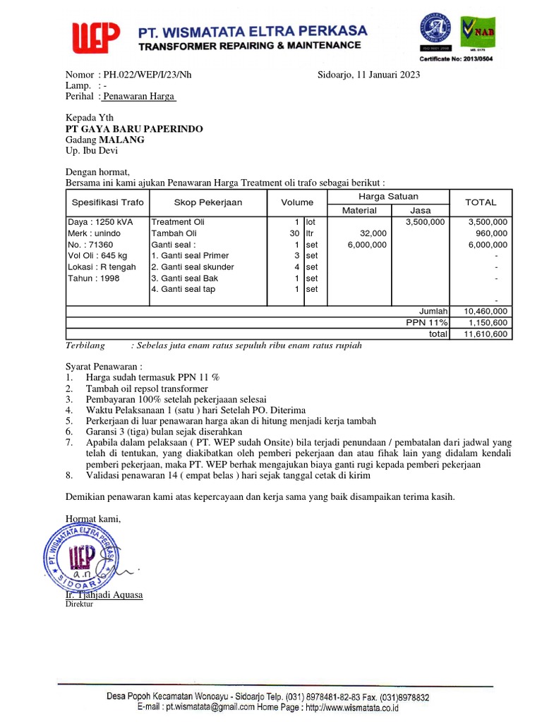 Gaya Baru Paperindo | PDF