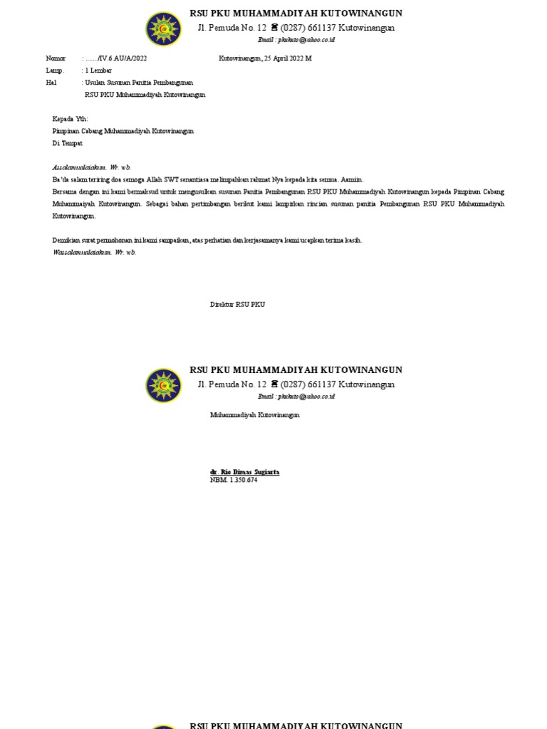 Permohonan Usulan | PDF