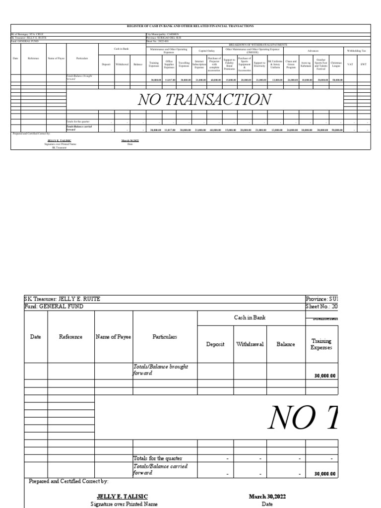 RCB 2022 New | PDF | Cheque | Payments