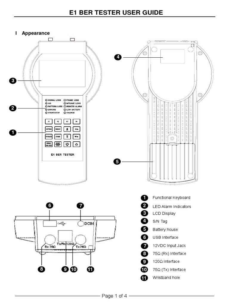 Xg2128 E1 Ber Tester User Guide Pdf Icon Computing Cursor User Interface 