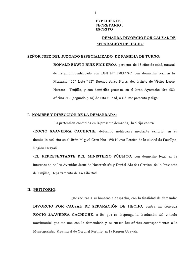 Ronald Edwin Ruiz Figueroa | PDF | Divorcio | Principios éticos Ronald Edwin Ruiz Figueroa | PDF | Divorcio | Principios éticos