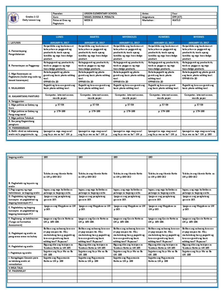 DLL Epp Ict Week 8 | PDF
