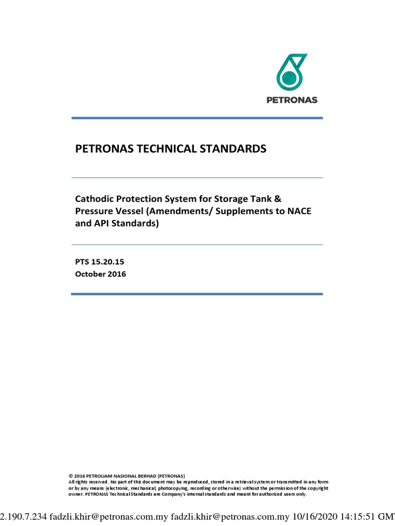Cathodic Protection System For Storage Tank & Pressure Vessel ...