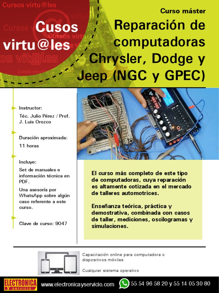 Reparación de Computadoras Chrysler, Dodge y Jeep (NGC y GPEC) | PDF ...