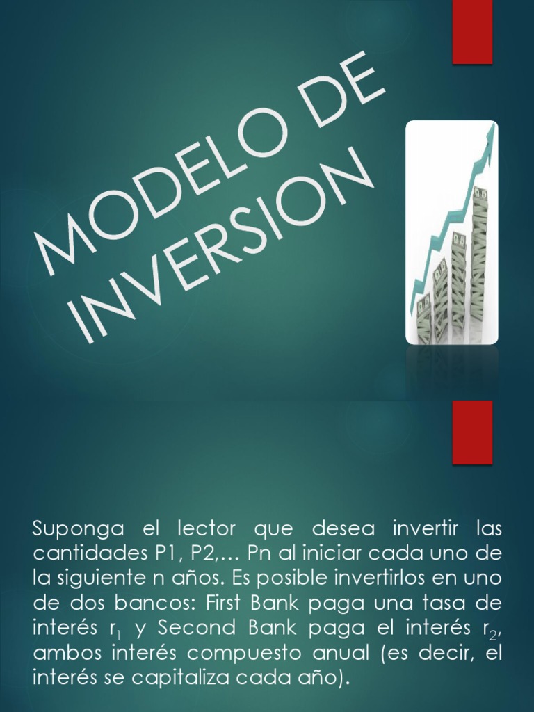 Modelo de Inversion | PDF | Programación dinámica | Servicios financieros