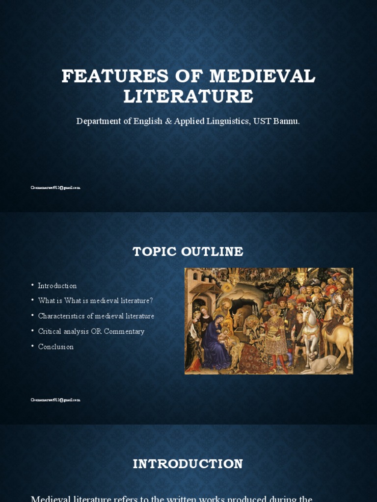Characteristics of Medieval Literature | PDF | Medieval Literature ...