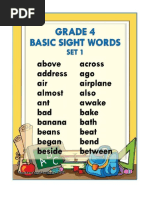 Basic Sight Words Grade 2 | PDF