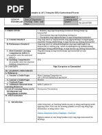 GRADE 2DLP-AP 2 Q3 - Nailalarawan Ang Kalagayan at Suliraning Pangkapaligiran | PDF