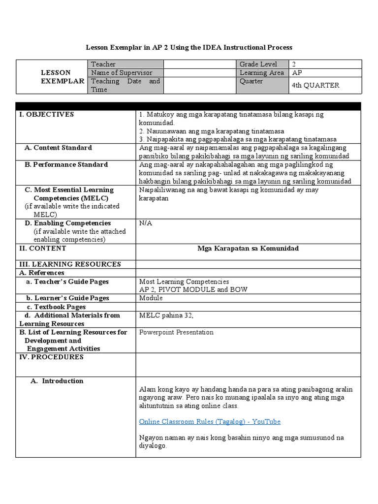 Ap2-Q4 Karapatansakomunidad | PDF