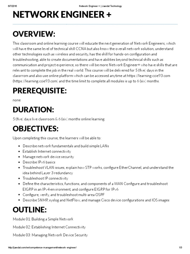 Network Engineer + - Jawdat Technology | PDF | Computer Network | Network Architecture
