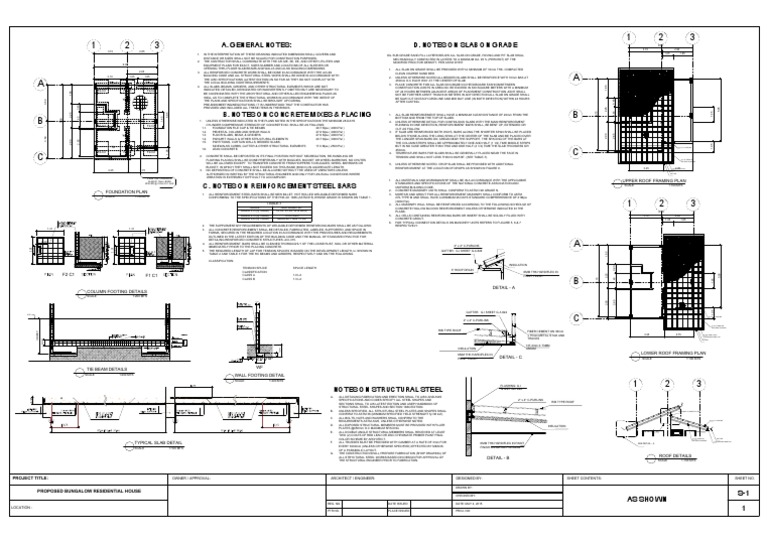 Bungalow Structural | Download Free PDF | Concrete | Building