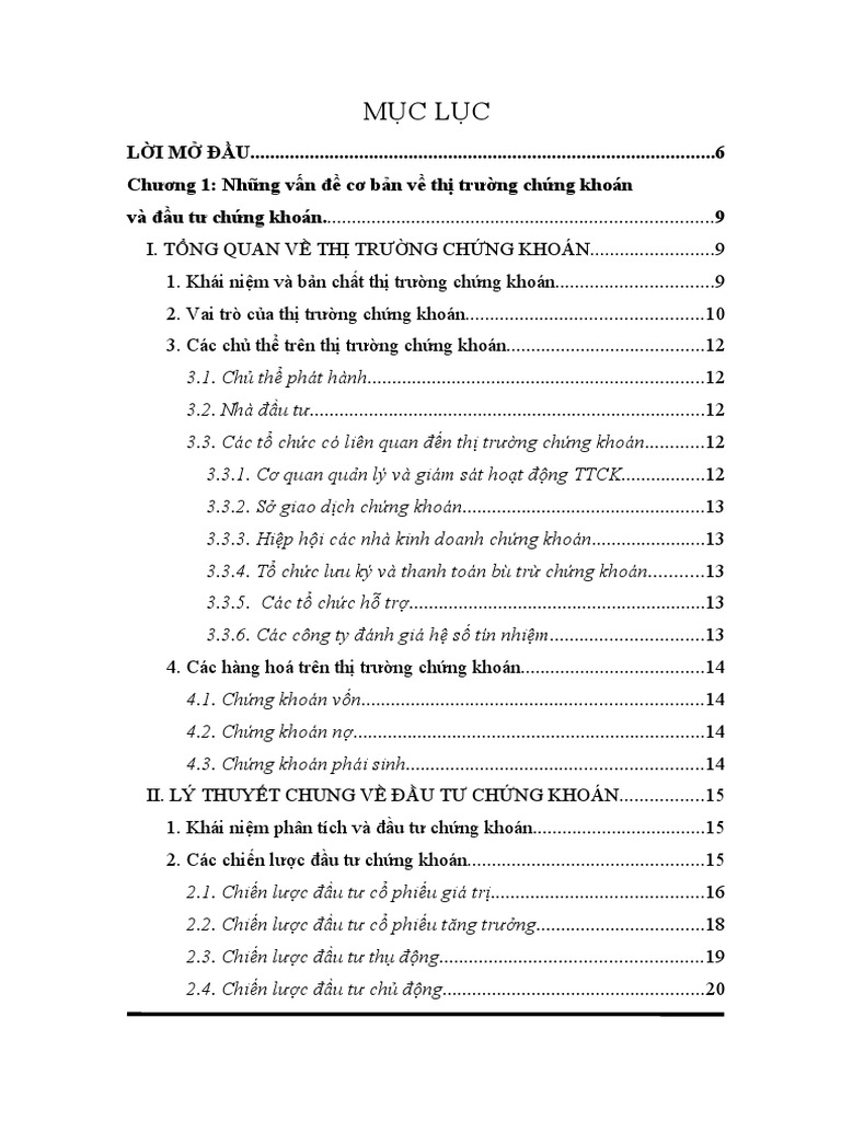 Quan Ly Thi Truong Chung Khoan | PDF
