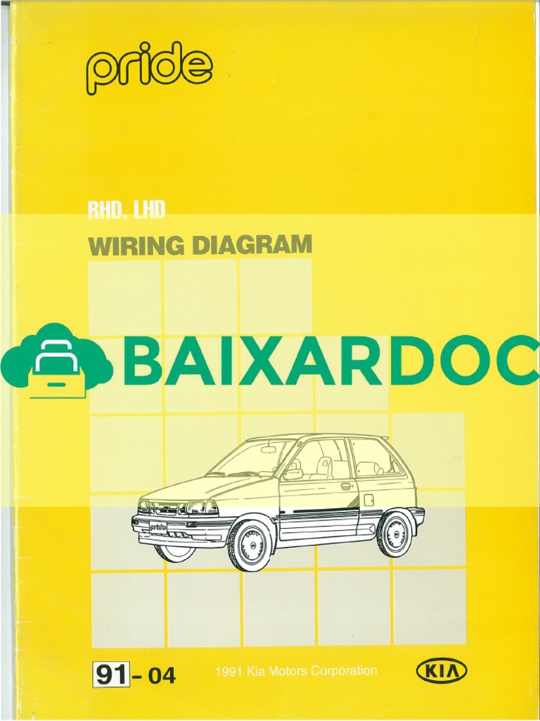 91 Kia Pride Wiring Diagram | PDF
