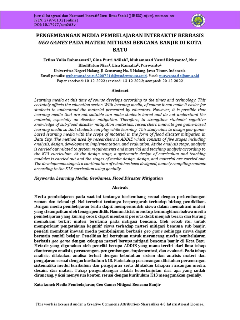 Kelompok 6 - Pengembangan Media Pembelajaran Interaktif Berbasis Geo Games | PDF