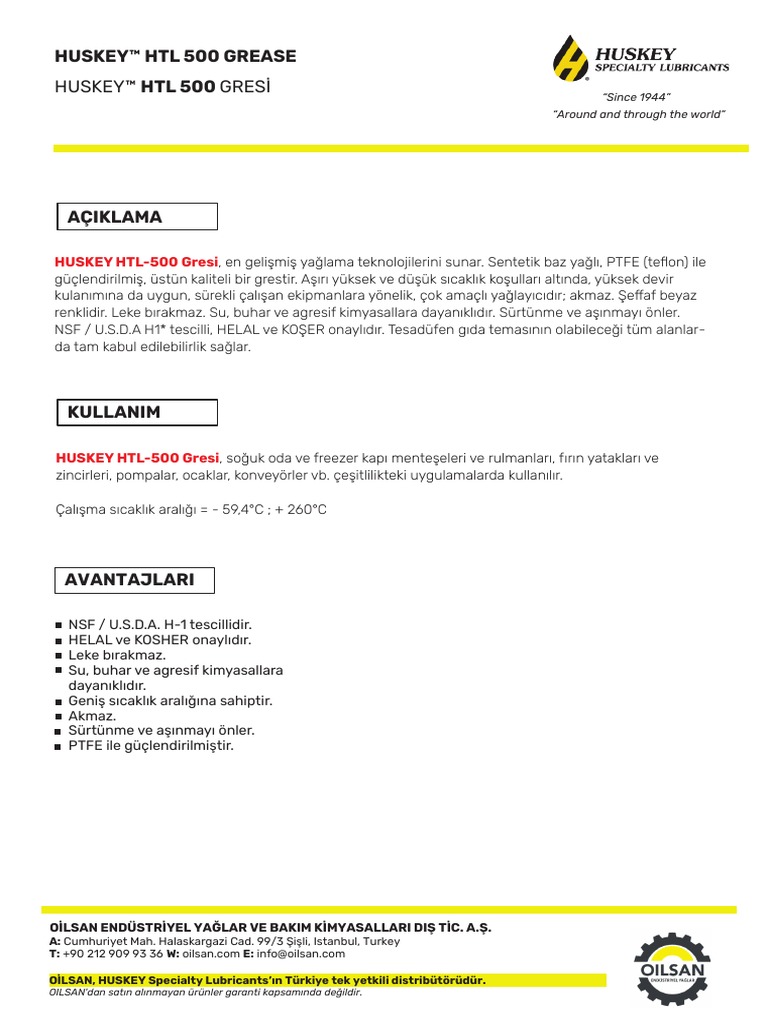 Huskey HTL 500 Tds | PDF