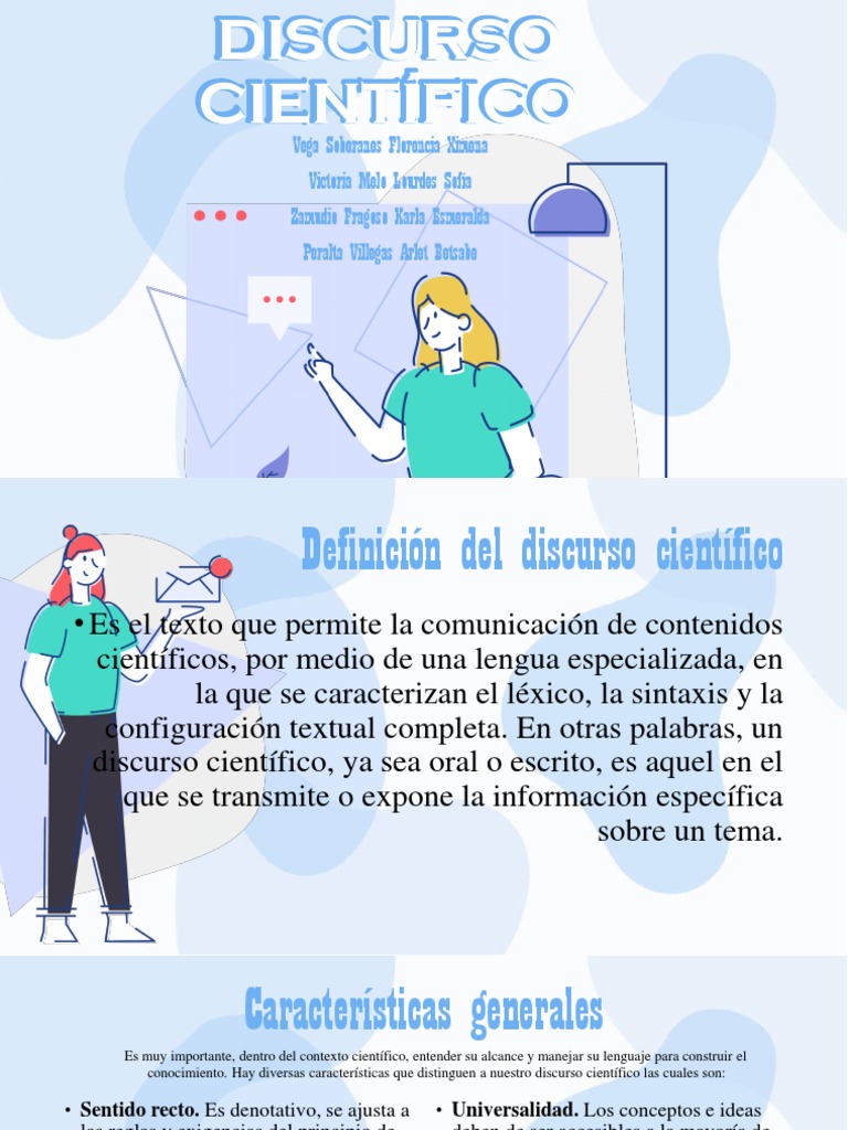 Evidencia 5 - Discurso Científico | PDF | Comunicación | Hablar en público