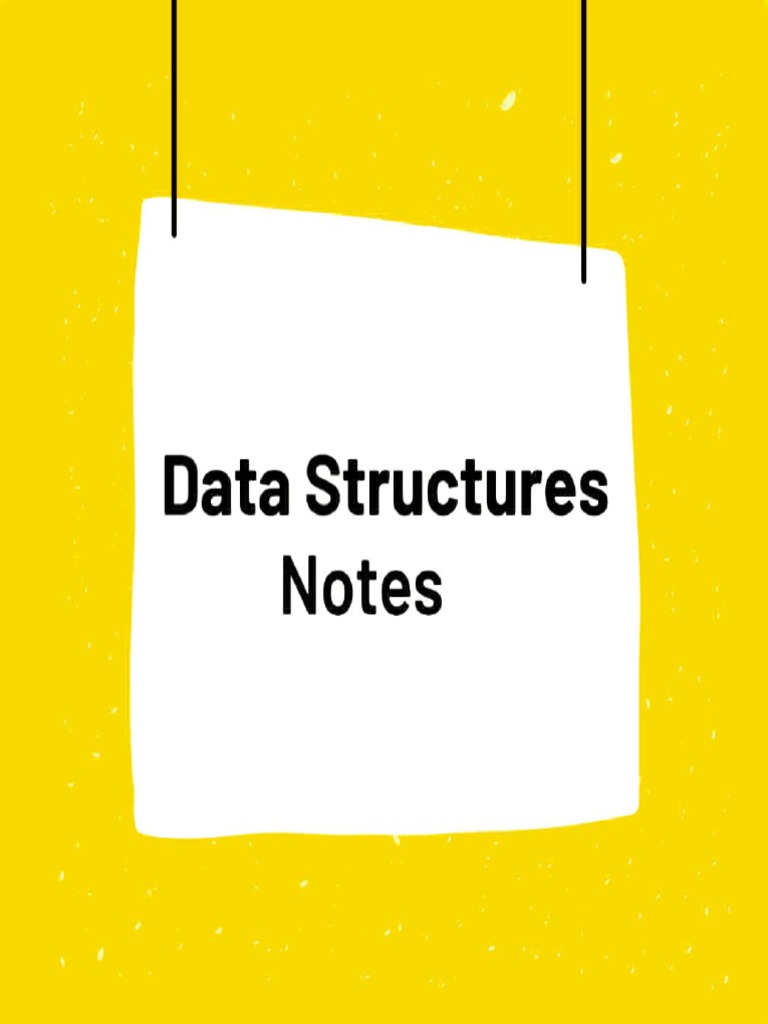 Data Structures Notes Pdf 3975