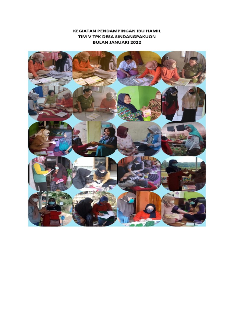 Kegiatan Pendampingan Ibu Hamil Tim V TPK Desa Sindangpakuon Bulan Januari 2022 | PDF