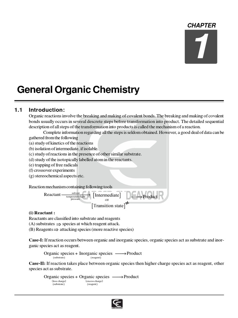 General Organic Chemistry | PDF | Chemical Polarity | Chemical Reactions