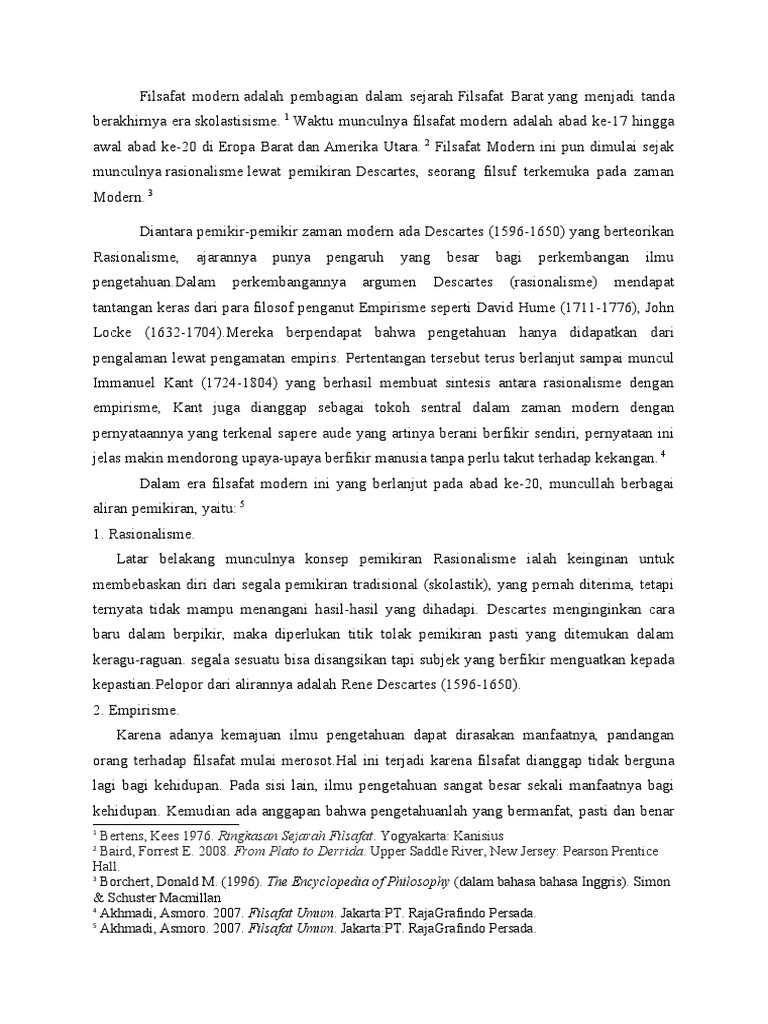 Filsafat Modern | PDF