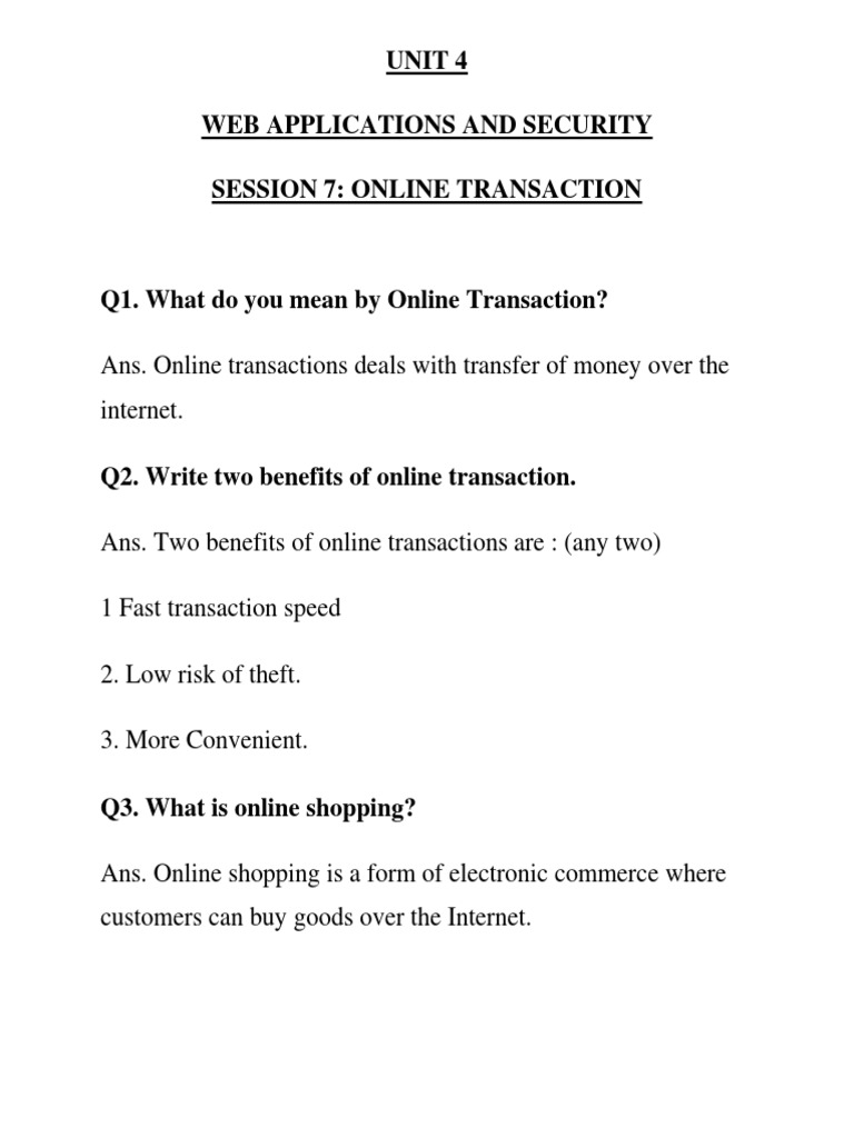 Web Security Question & Ans Session 7 | PDF | Business
