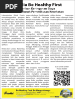 Alur Dan Tarif Medical Check Up Prodia | PDF | Pengembangan Diri | Kesehatan Holistik