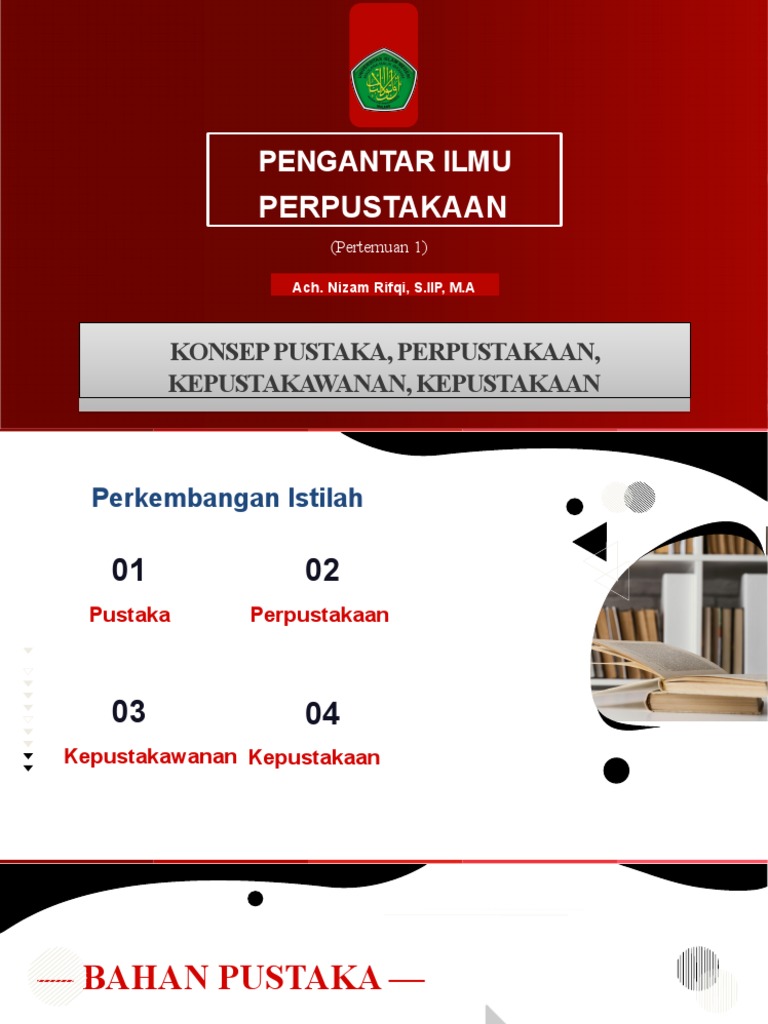 PIP Pertemuan 2 - Definisi Dan Konsep Pustaka, Perpustakaan ...