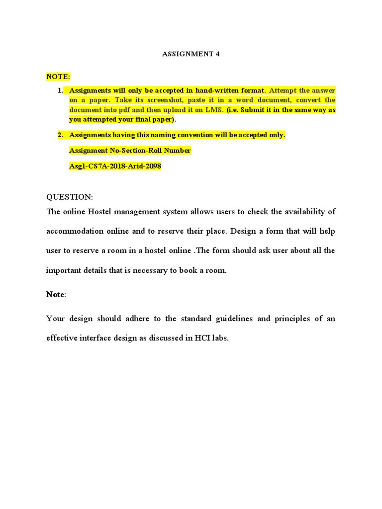 Hci Assignment 4 | PDF | Computers