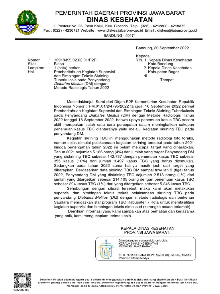 Surat Pemberitahuan Supervisi 20092022 120733 Signed | PDF