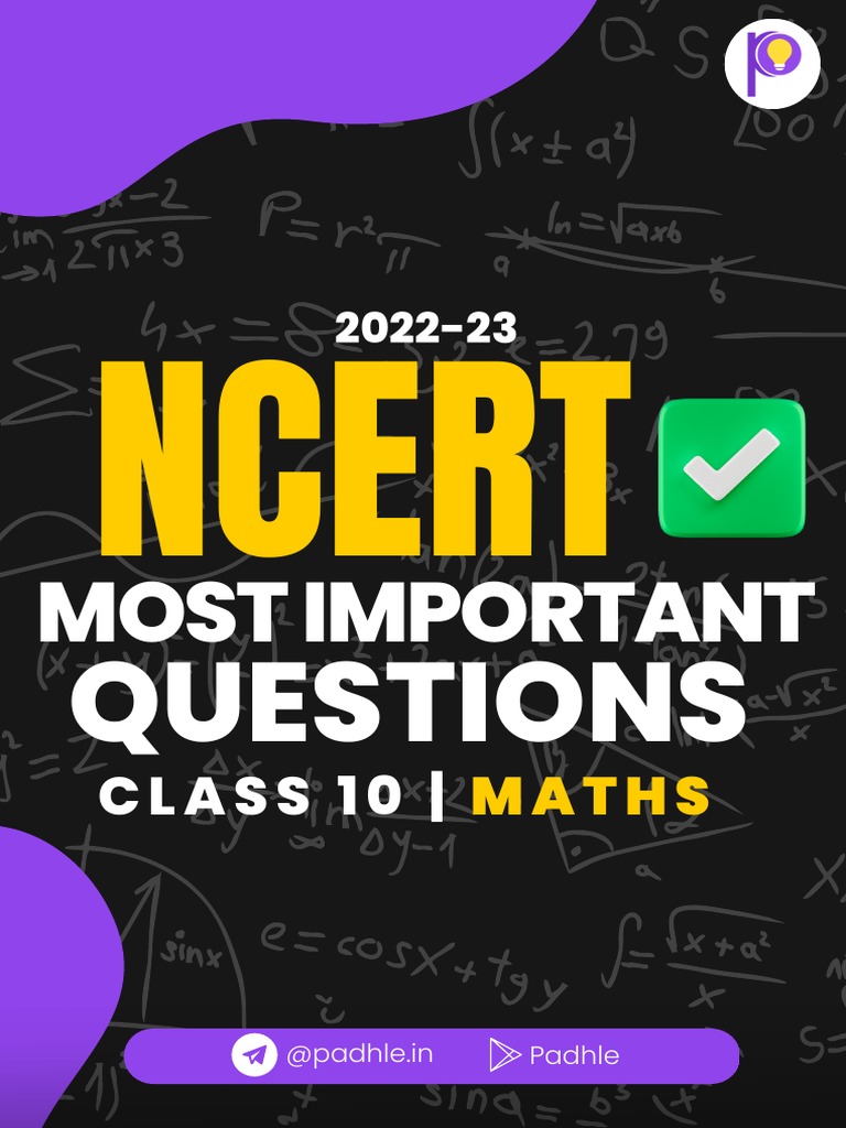 Ncert Most Imp Questions Booklet | PDF | Rational Number | Factorization