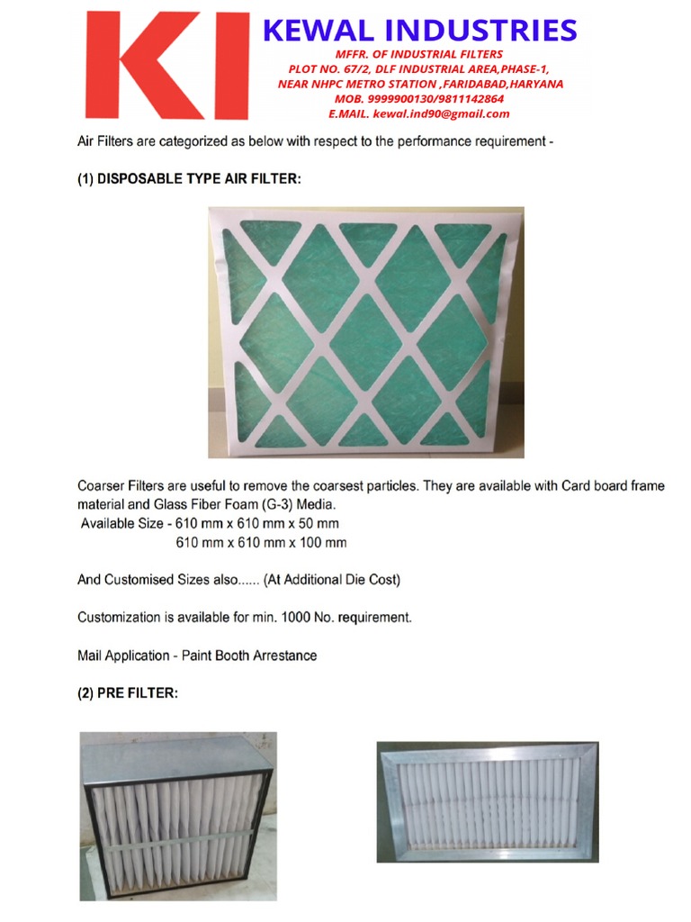 Filter For Ahu | PDF
