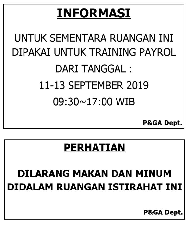 Informasi Kebutuhan Partisi Ruangan Driver | PDF