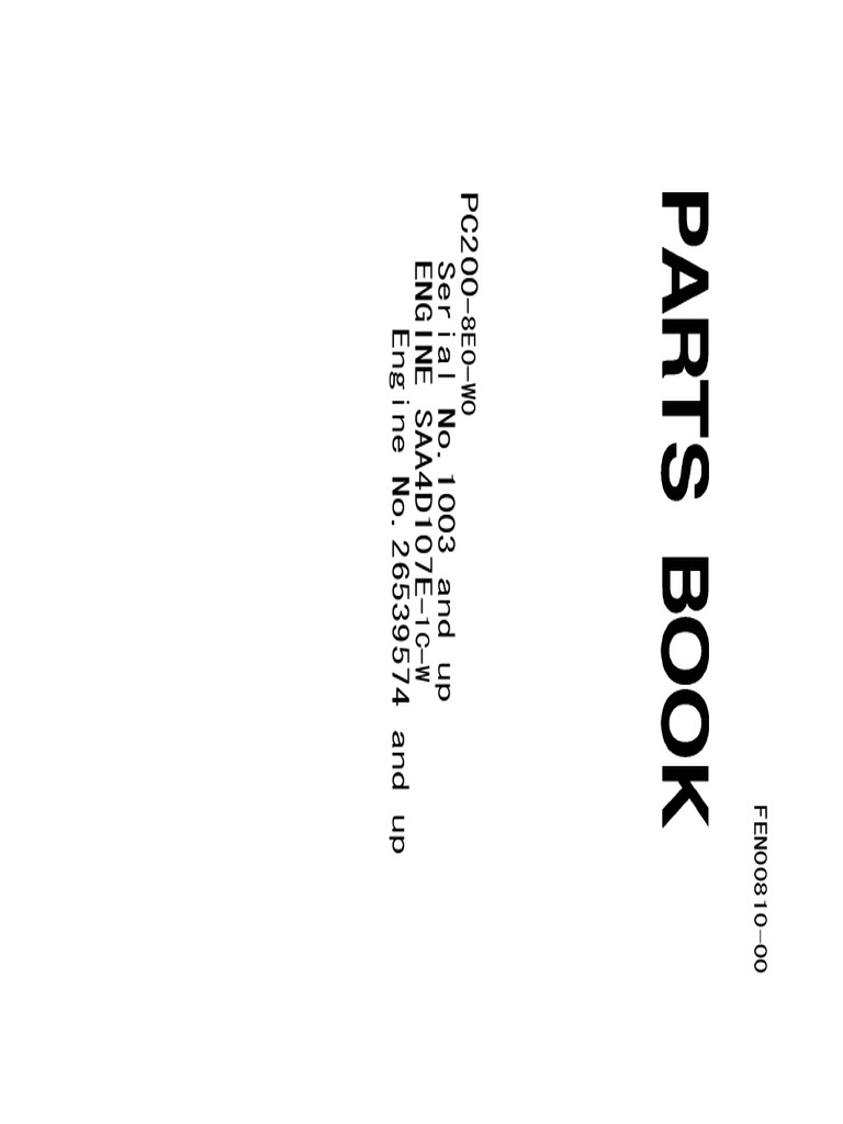 PC200-8E0 Engine Parts Overview | PDF | Turbocharger | Internal ...