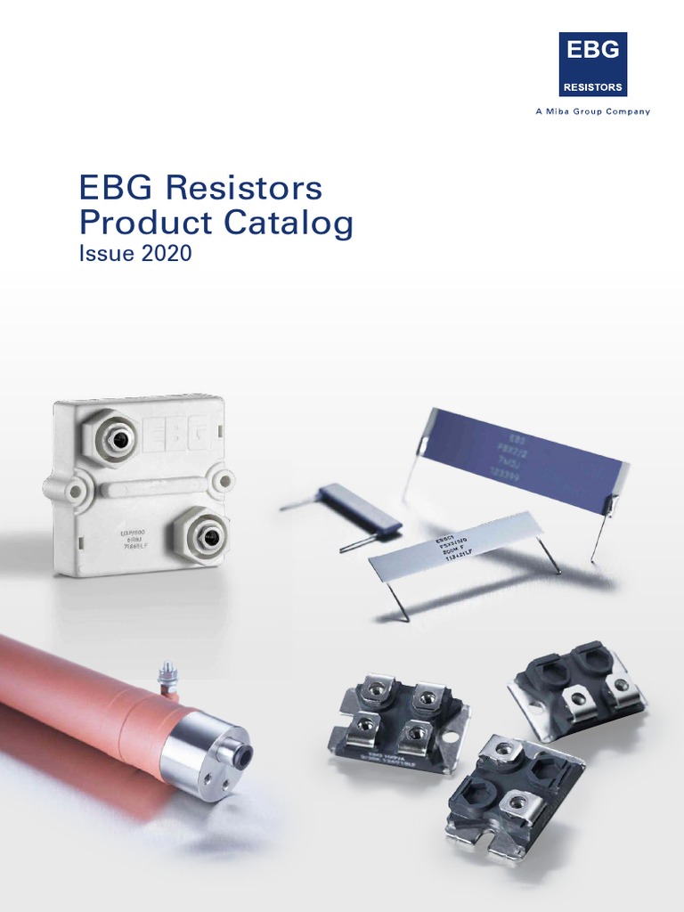 EBG Product Catalog 2020 Web | PDF | Resistor | Electrical Resistance ...