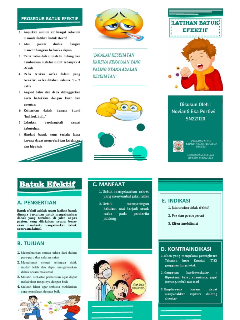 Leaflet Batuk Efektif | PDF