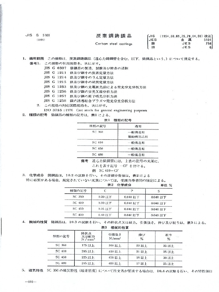 JISg 5101 | PDF