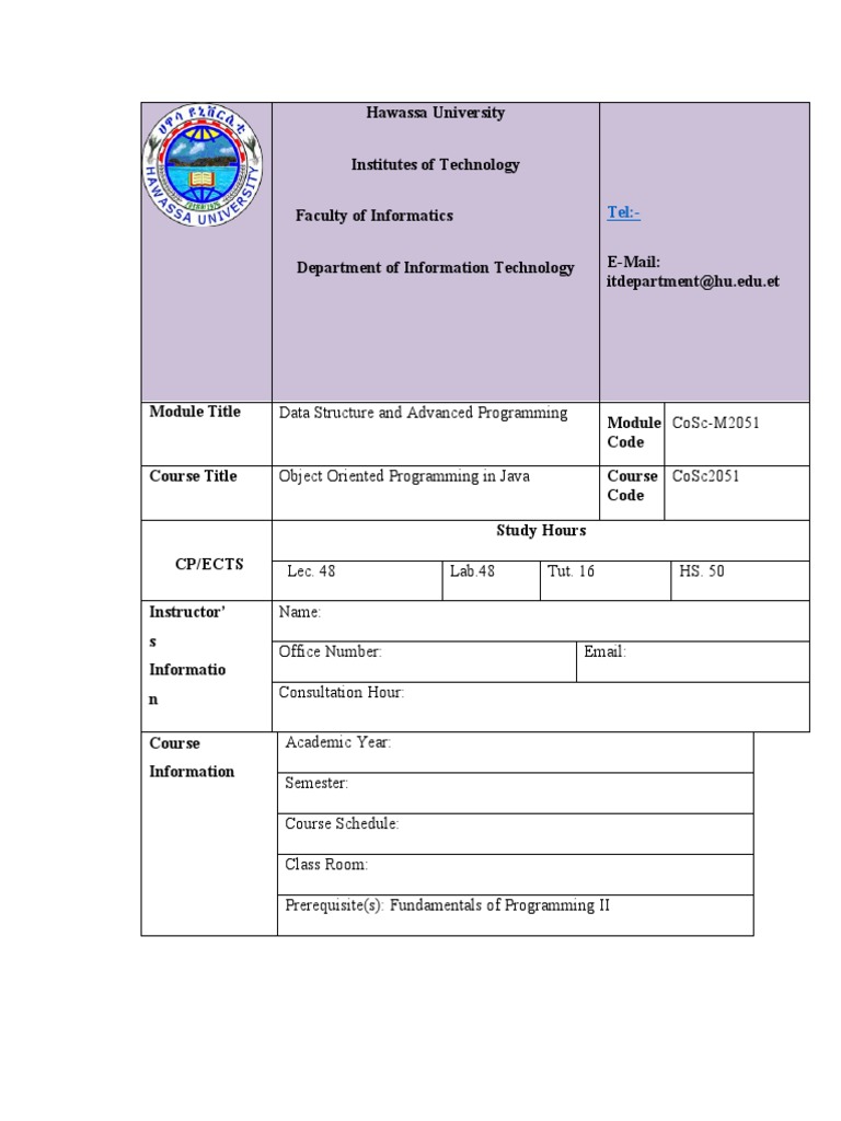 Oop Outline Pdf Object Oriented Programming Method Computer Programming 0262