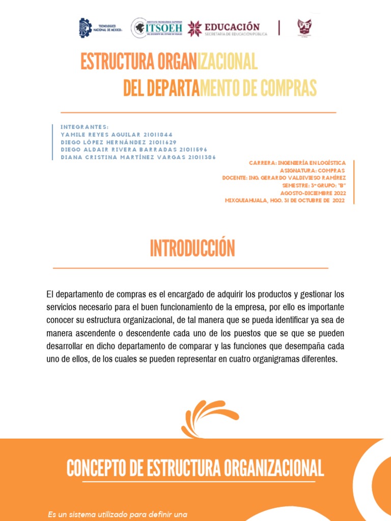 Estructura del Departamento de Compras | PDF | Business