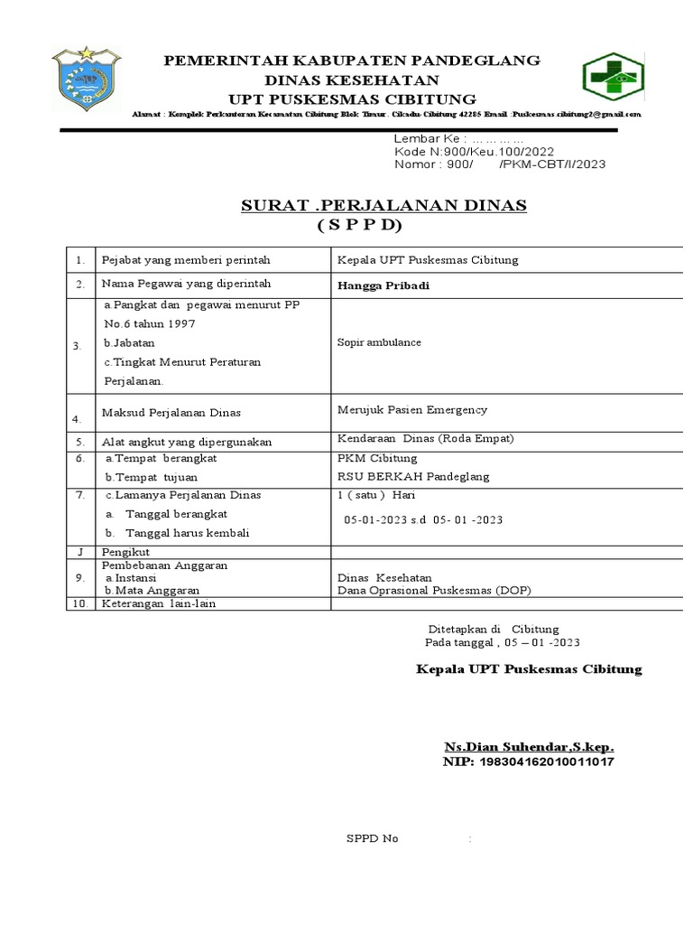 SPPD Rujukan 2022 | PDF