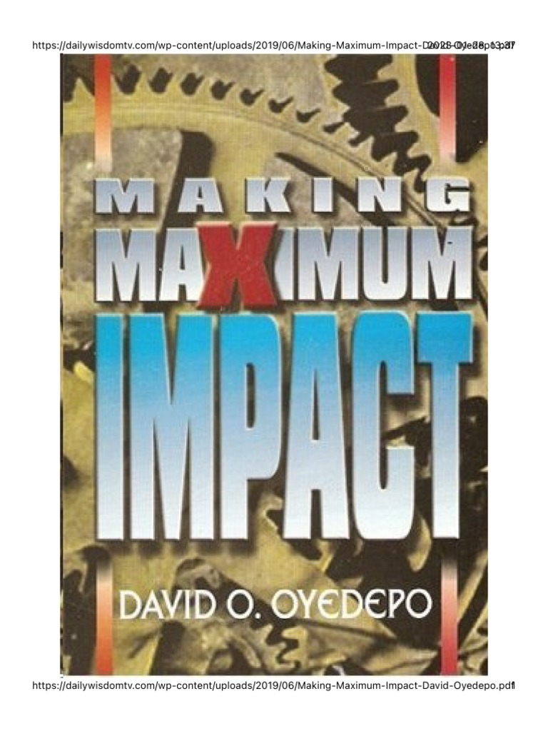 Making Maximum Impact | Download Free PDF | Mercy | Jesus